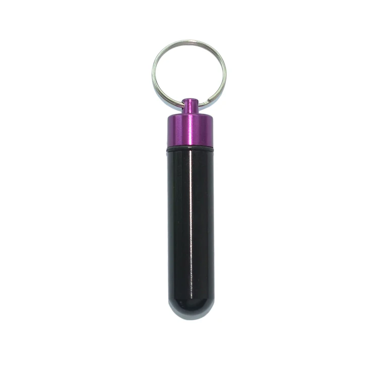 15*70mm Waterproof Storage Aluminum Pill Tube Key Chain| Alibaba.com