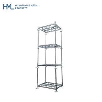 Heavy Duty Industrial Warehouse Vertical Collapsible Stacking Pallet ...