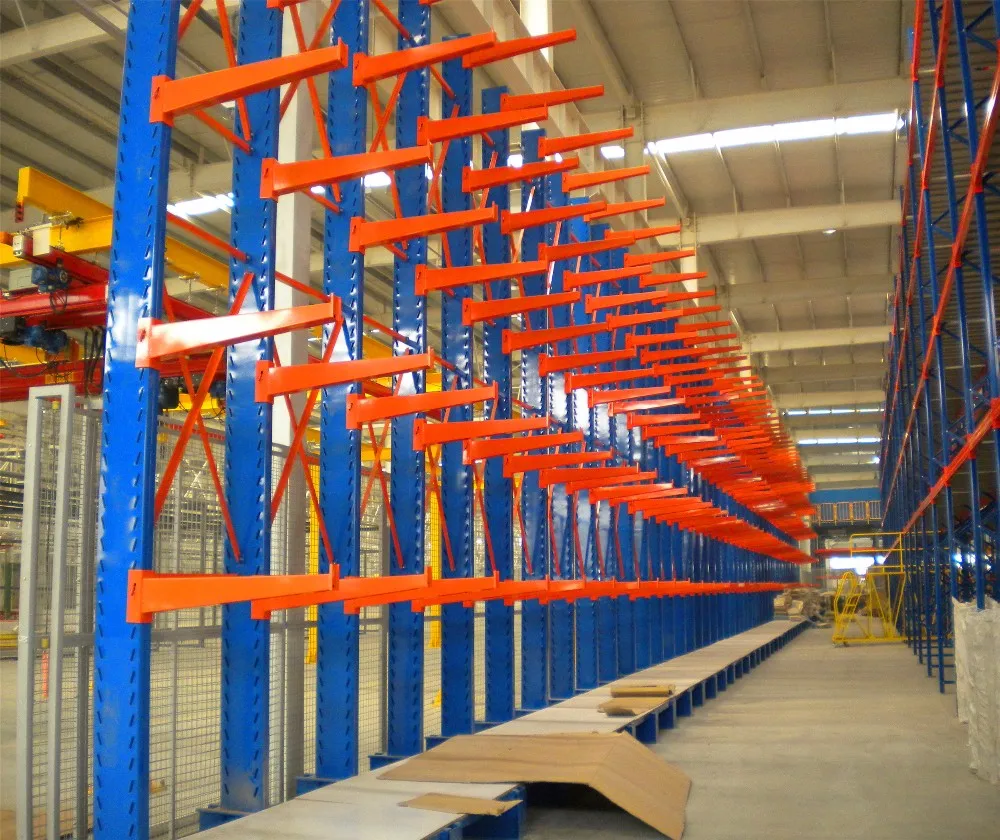 Warehouse Heavy Duty Cantilever Racking System For Rebar Storage - Buy ...