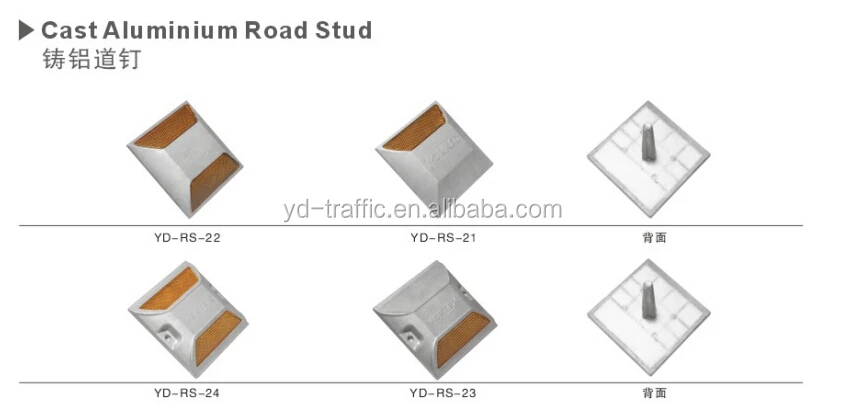 Durable Cast Aluminum Road Studs for Enhanced Safety