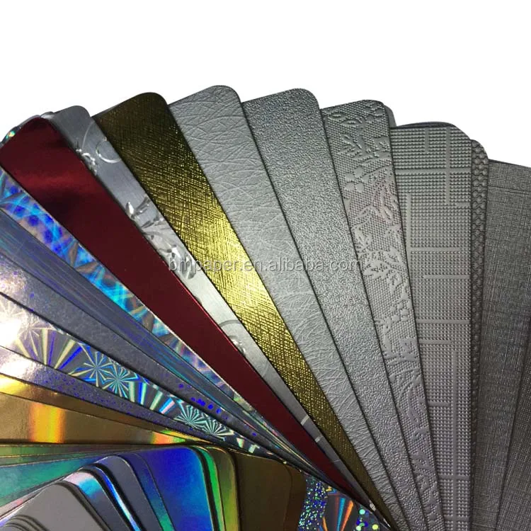 Laminated Gold and Silver Metalized Paper Board for Food Packing