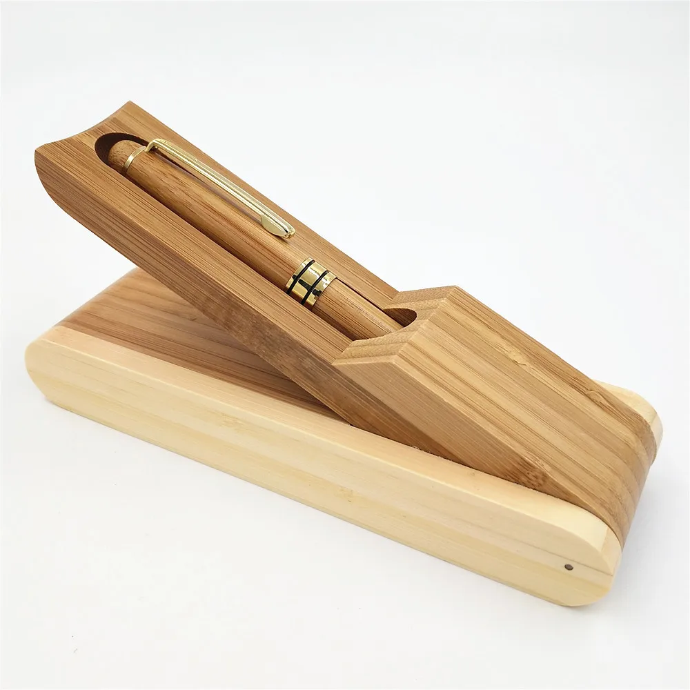 Stylish Elegant Wood Pen Set Wood Desktop And Stand Set Ballpoint Pen ...