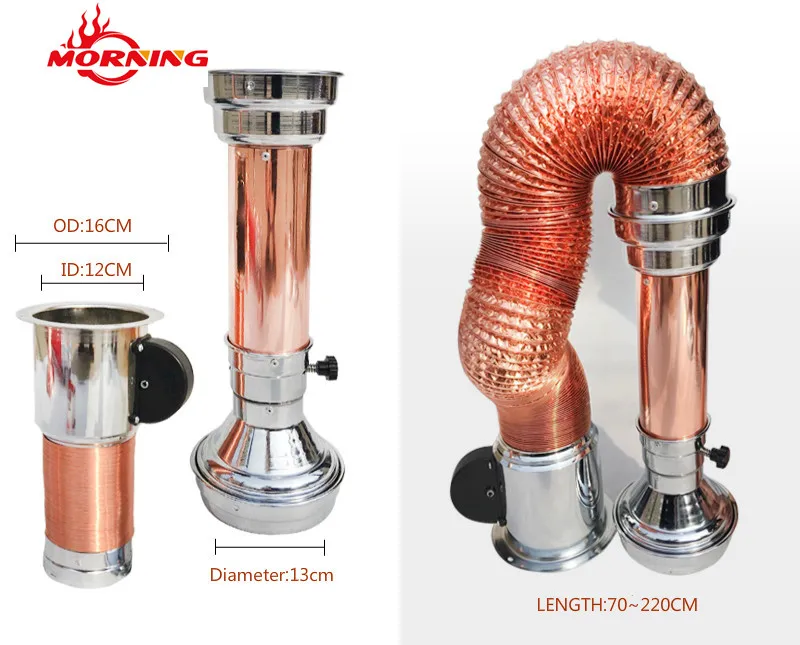 Korean Smoke Pipe BBQ Restaurant with Extractor Bbq Smoker Indoor ...