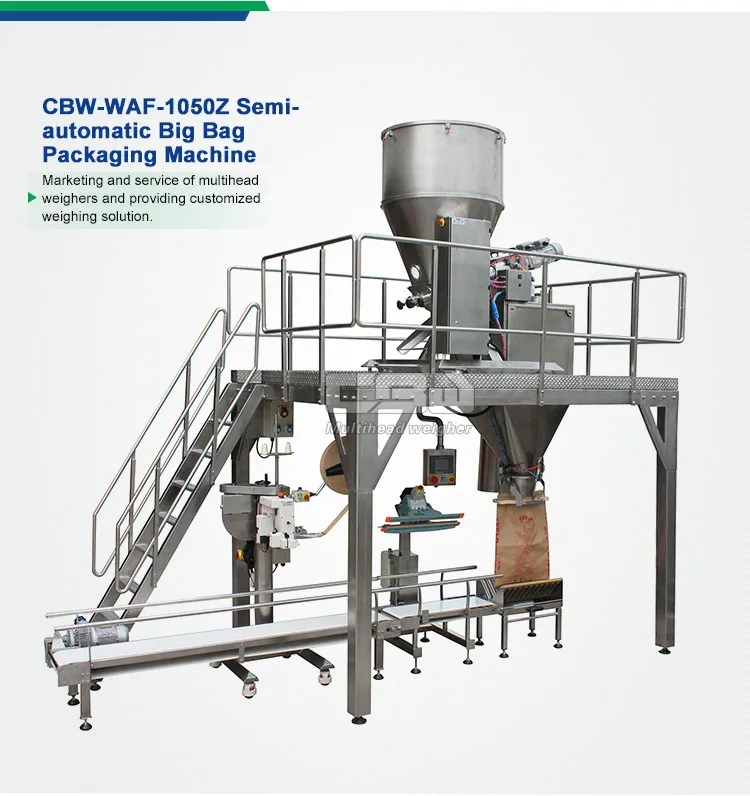 Low Cost Semi Automatic Sugar/beans/seeds Big Bag Packing Machine For 5 ...