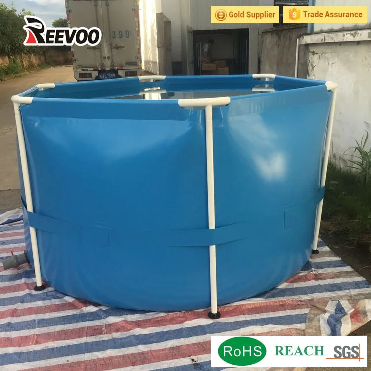 Aquaculture Flexible Round Pvc Fish Pond Farming Tank With Foldable ...