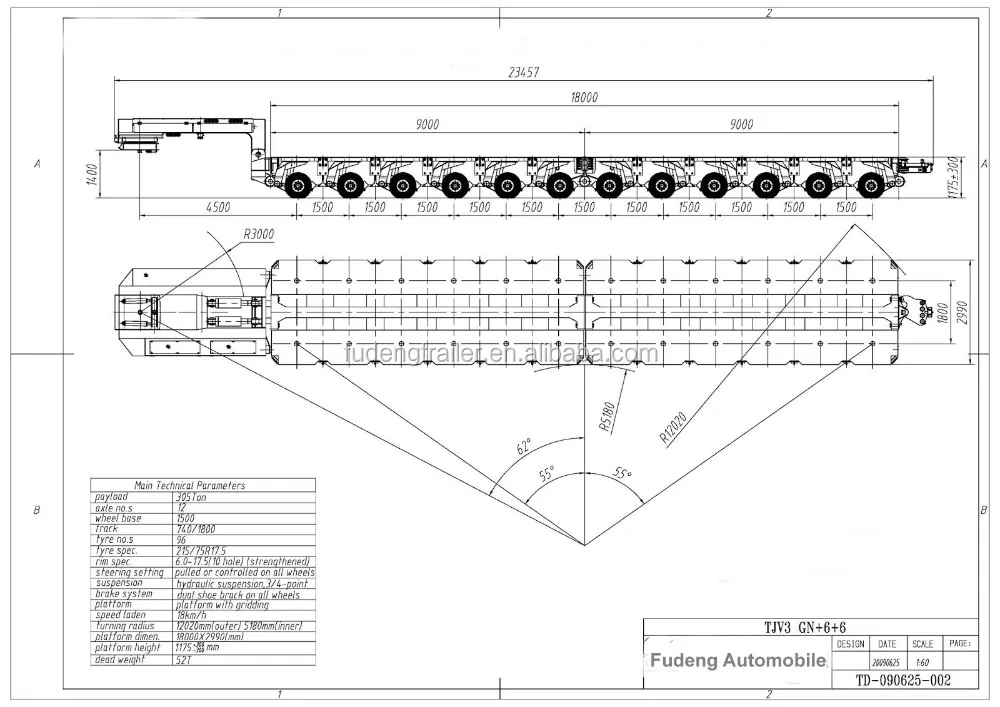 150 Ton Multi-axle Hydraulic Modular Truck Trailer For Sale - Buy ...