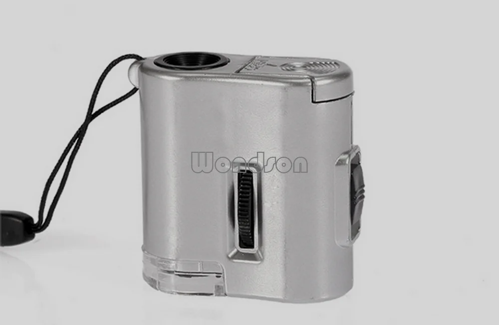 60x Magnification White Uv Light Mini Pocket Microscope Magnifier - Buy ...