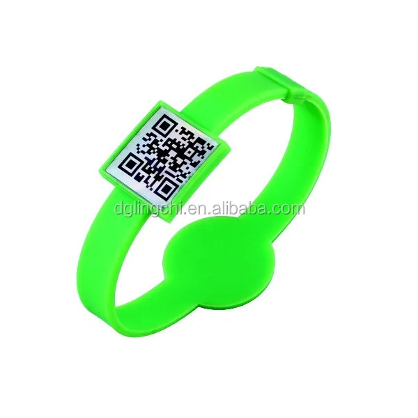 Custom Qr Code Wristband Silicone Bracelet For Promotion Activity - Buy ...