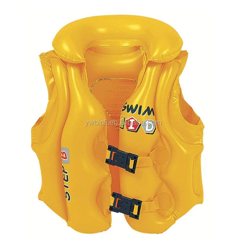 Summer Swim Pool Inflatable Life Vests Color Assorted Inflatable Life ...