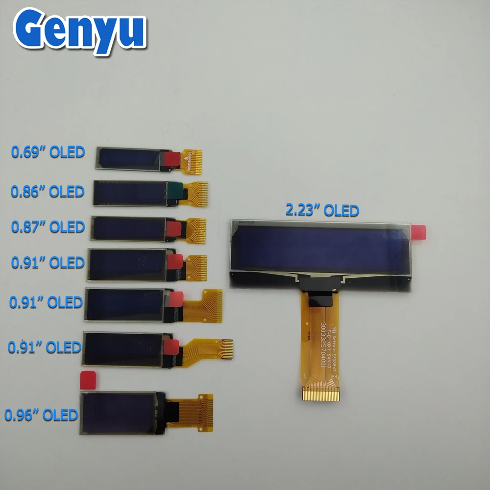 Genyu OLED Display - 128x32 Dot Matrix for Sports Bracelet