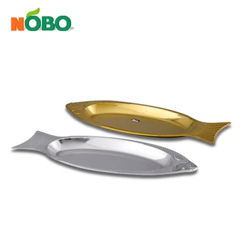 Fish Shape Magnetic Stainless Steel Serving Tray Dinner Plate - Buy ...