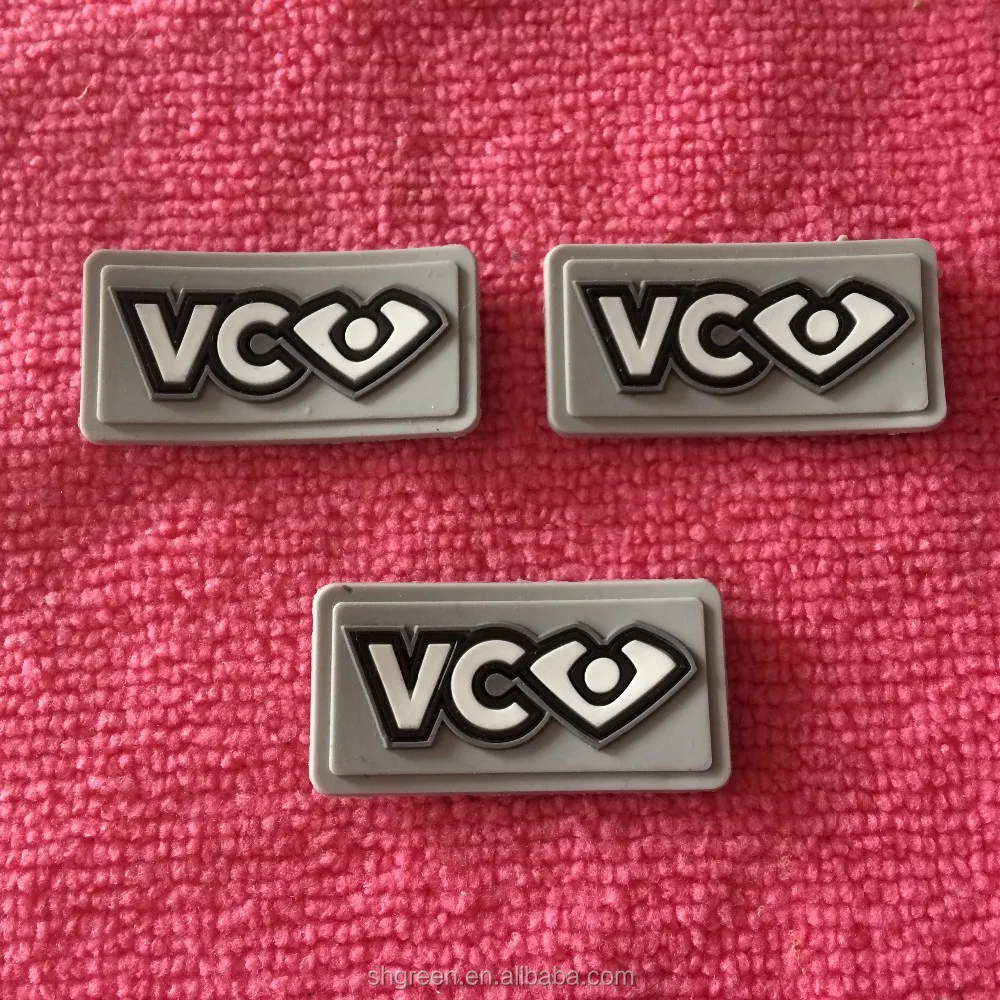 Embossed Brand Logo Rubber Label,Raised Logo Rubber Label With Sewing ...