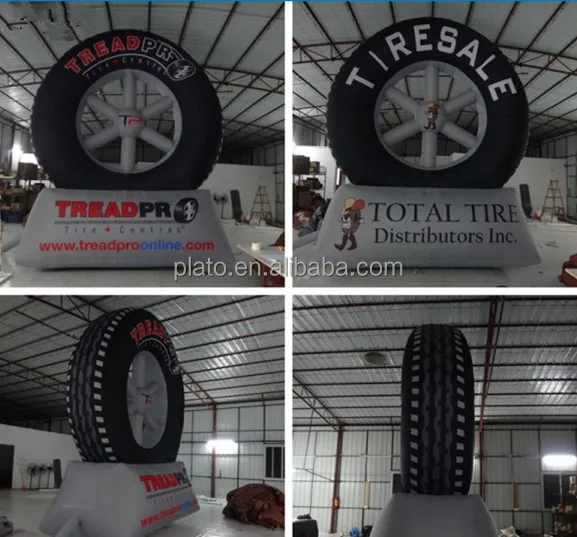 Custom Giant Inflatable Advertising Car Tyre Model Replica/inflatable ...