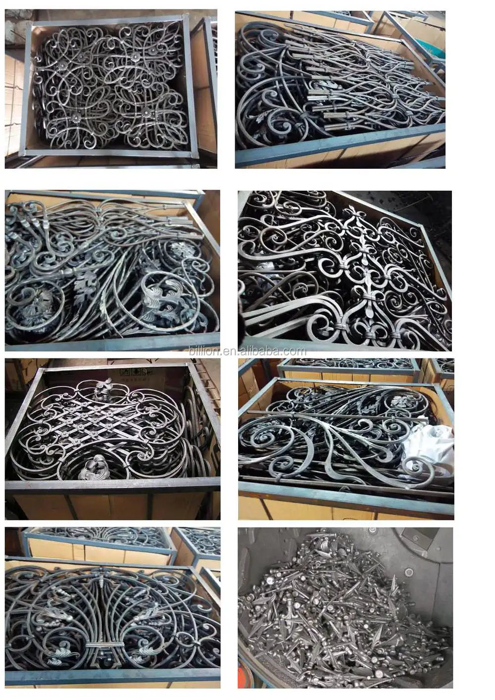 New Design Wrought Iron Flower Panels - Buy Wrought Iron Fence Panels ...