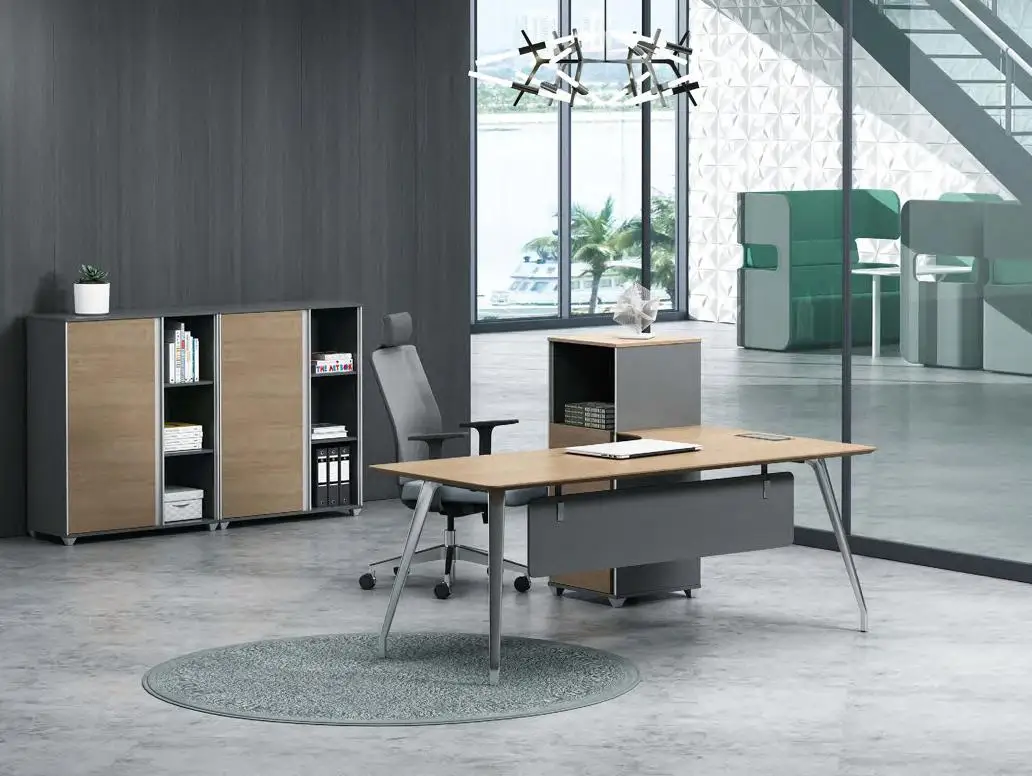Modern Design Office Furniture L Shape Manager Executive Office Table ...