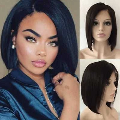 8 Inch Brazilian Hairs 100% Lace Wigs Bob Cut For Small Heads Short ...