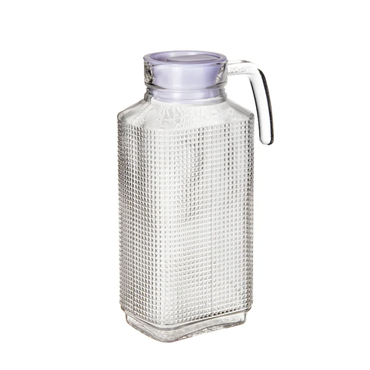 1 Liter Borosilicate Water Jug Glass Pitcher With Lid - Buy ...