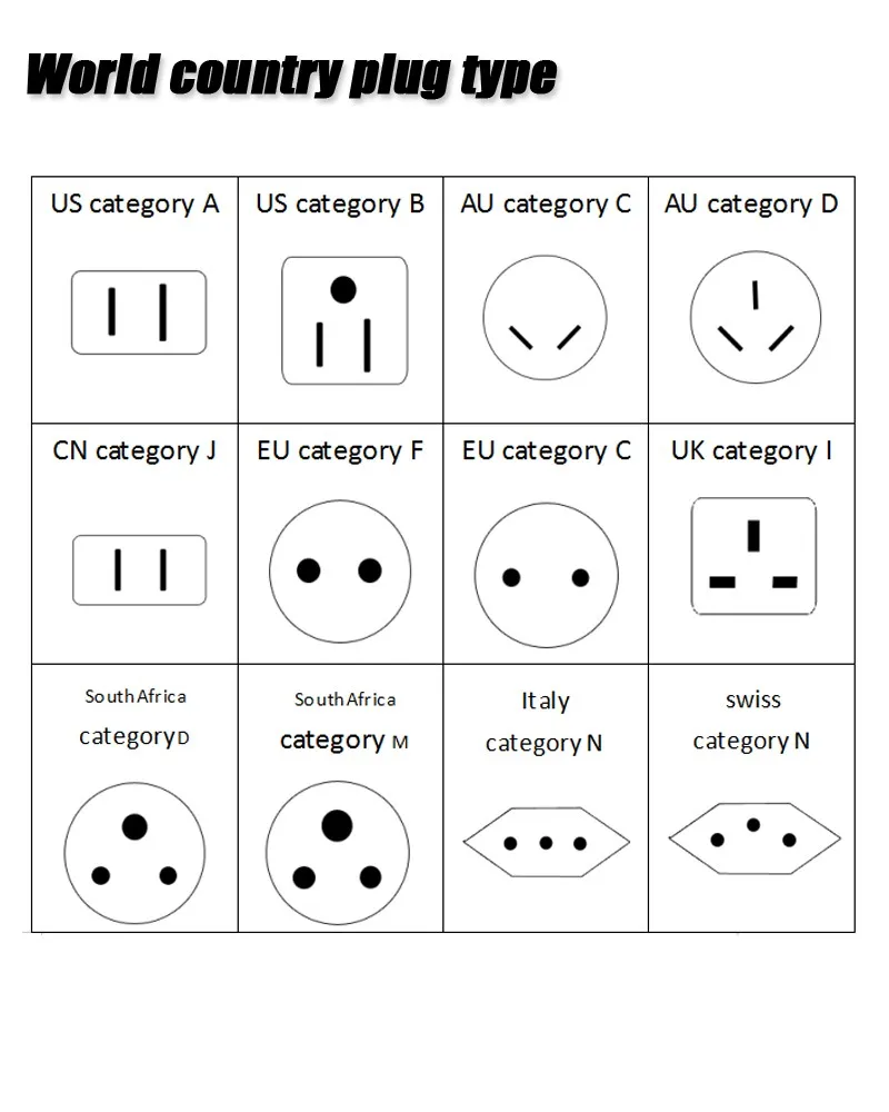 Italian Travel Plug Universal Power Travel Converter Adapter Electric ...