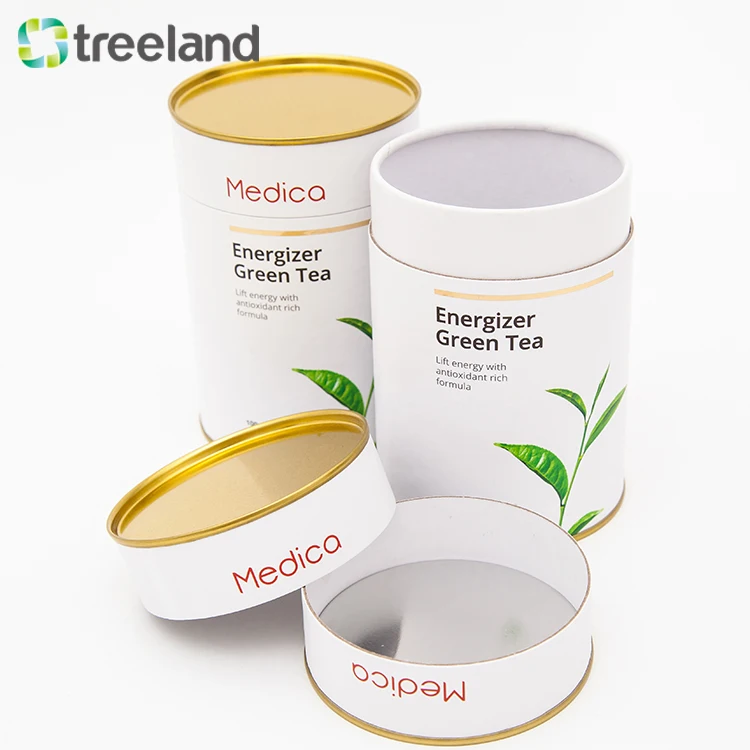 Round Shape Tea Gift Paper Box - Eco-Friendly & Customizable