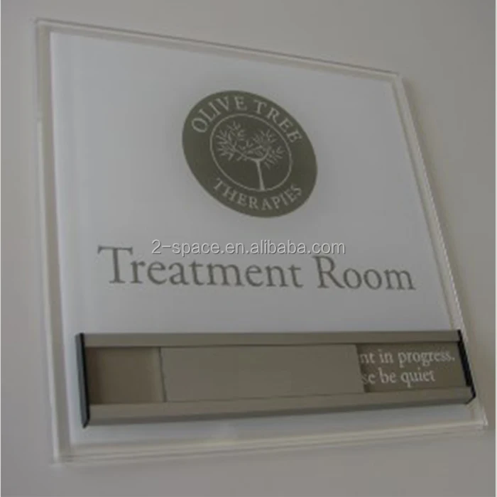 Plexiglass Wall Mount Double-sided Sinage Acrylic Meeting Room Sliding ...