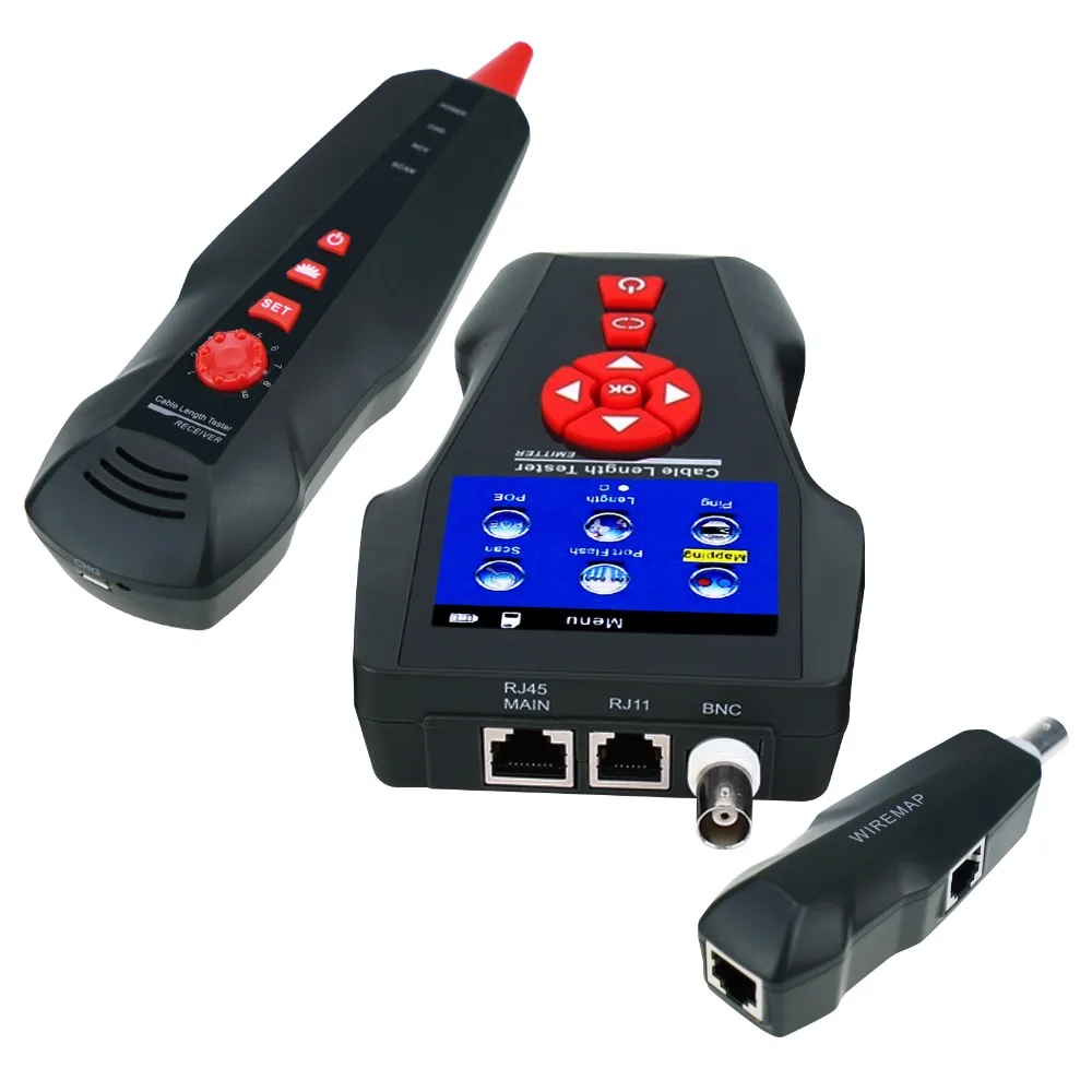 Handheld Kabel Tester Draad Tracker POE PING Ethernet Tester RJ45 RJ11 ... Handheld Kabel Tester Draad Tracker POE PING Ethernet Tester RJ45 RJ11 ...