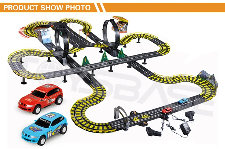 Big Size Large Scale Electric Slot Car Racing Track Set 1/32 Slot Cars ...