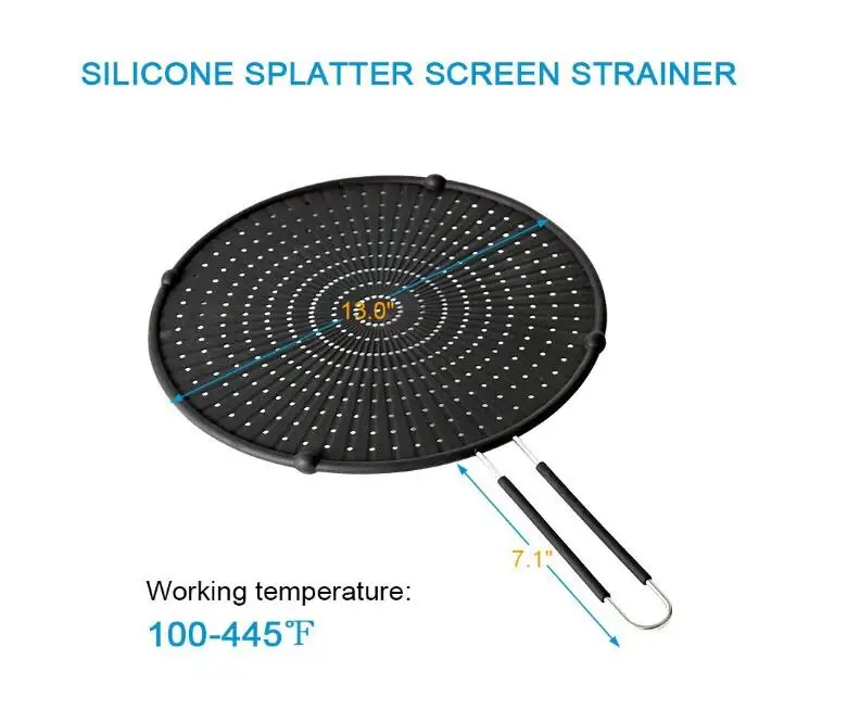 Kitchen Gadget 2024 New Arrivals Silicone Grease Splatter Screen - Buy ...