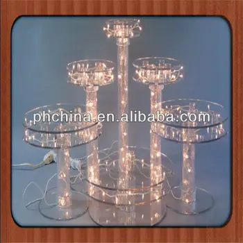 An-a534 Modern Design Factory Sell Lighted Acrylic Cake Stand ...