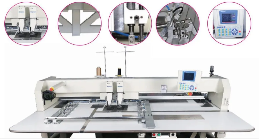 Richpeace Automatic Template Dual Color Sewing Machine