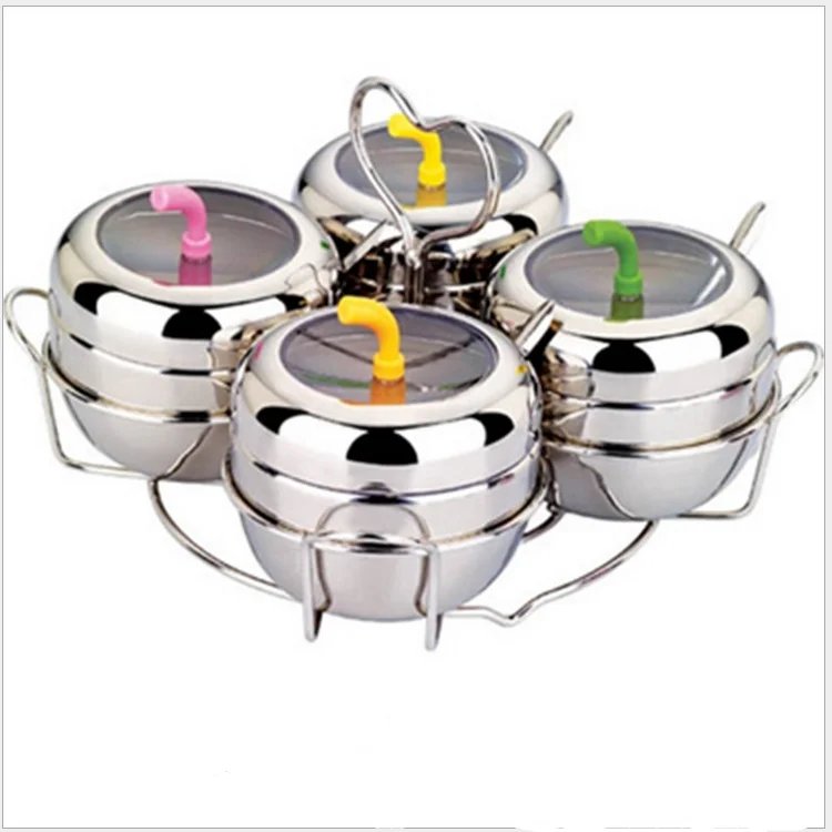 Kitchen Spice 4 Pcs Set Stainless Steel Seasoning Bottle Set - Buy ...