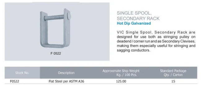 Hot Dip Galvanized Single Spool Secondary Bracket Rack - Buy Single ...