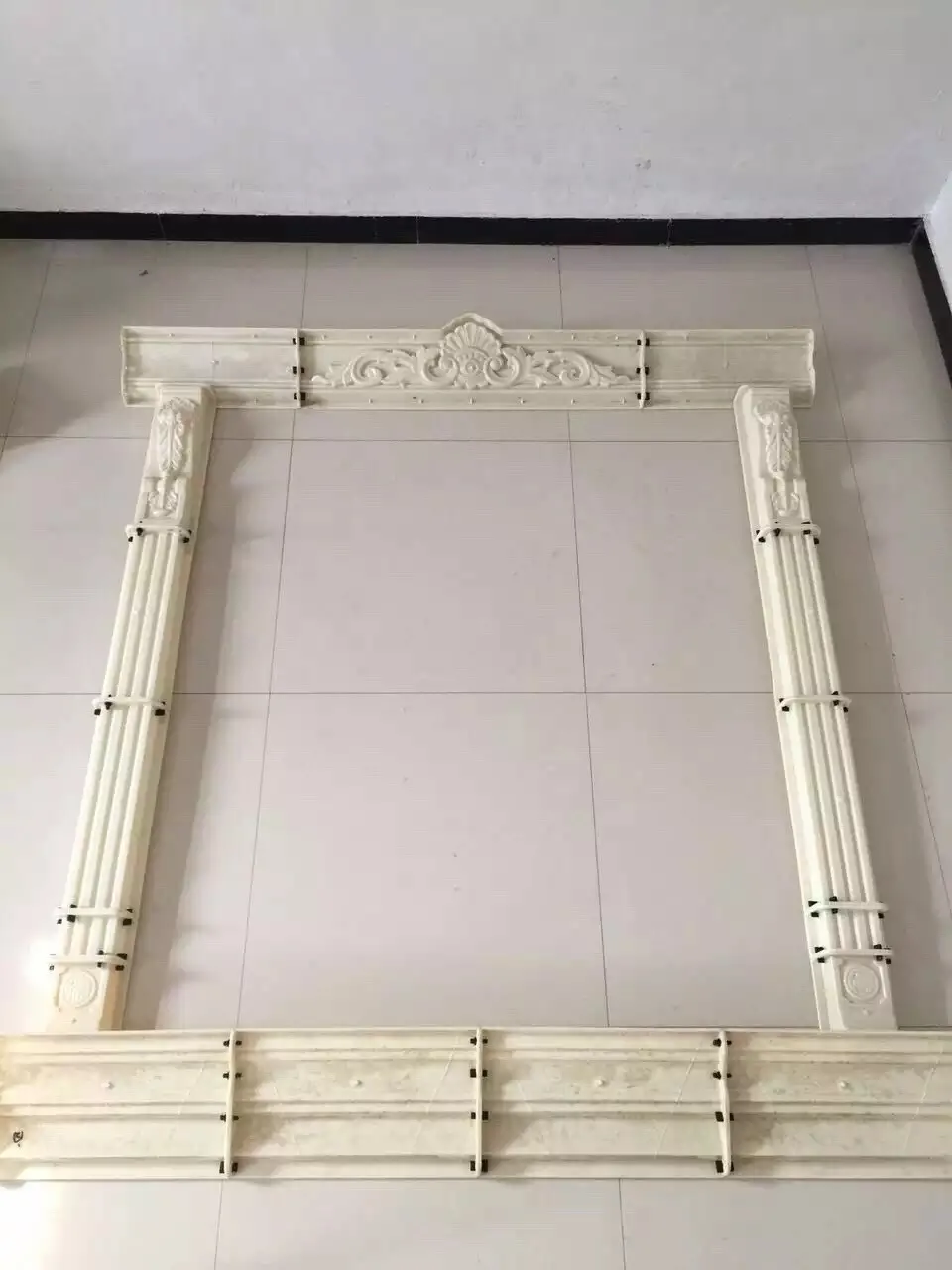 ABS Exterior Ornamental Casting Concrete Window Frame Moulding by Reazone