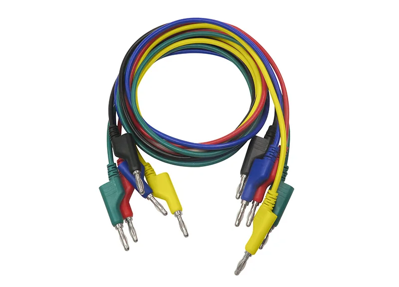 Cleqee P1036 1M 4mm Banana to Banana Plug Soft Test Cable Lead for ...