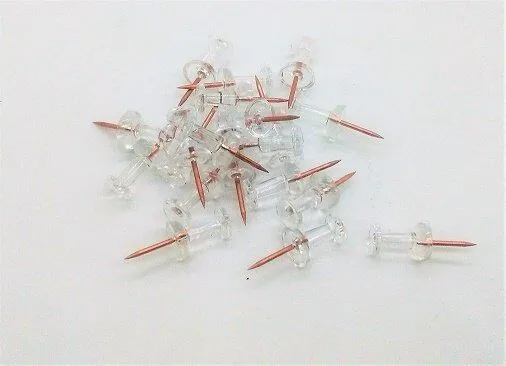 Push Pin With Clear Plastic Head And Rose Gold Pin,Push Pin With Art ...