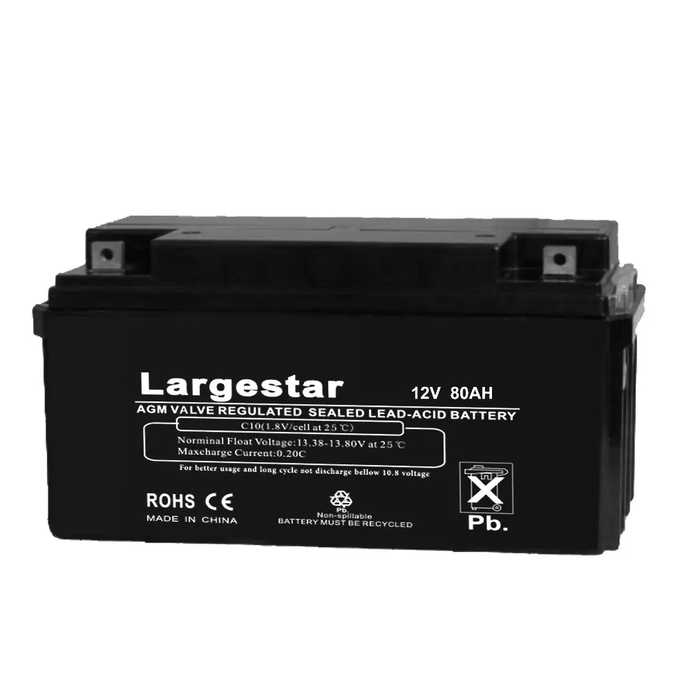 Largestar 12v 80ah Deep Cycle Ups Battery Solar Batteries - Buy Solar ...