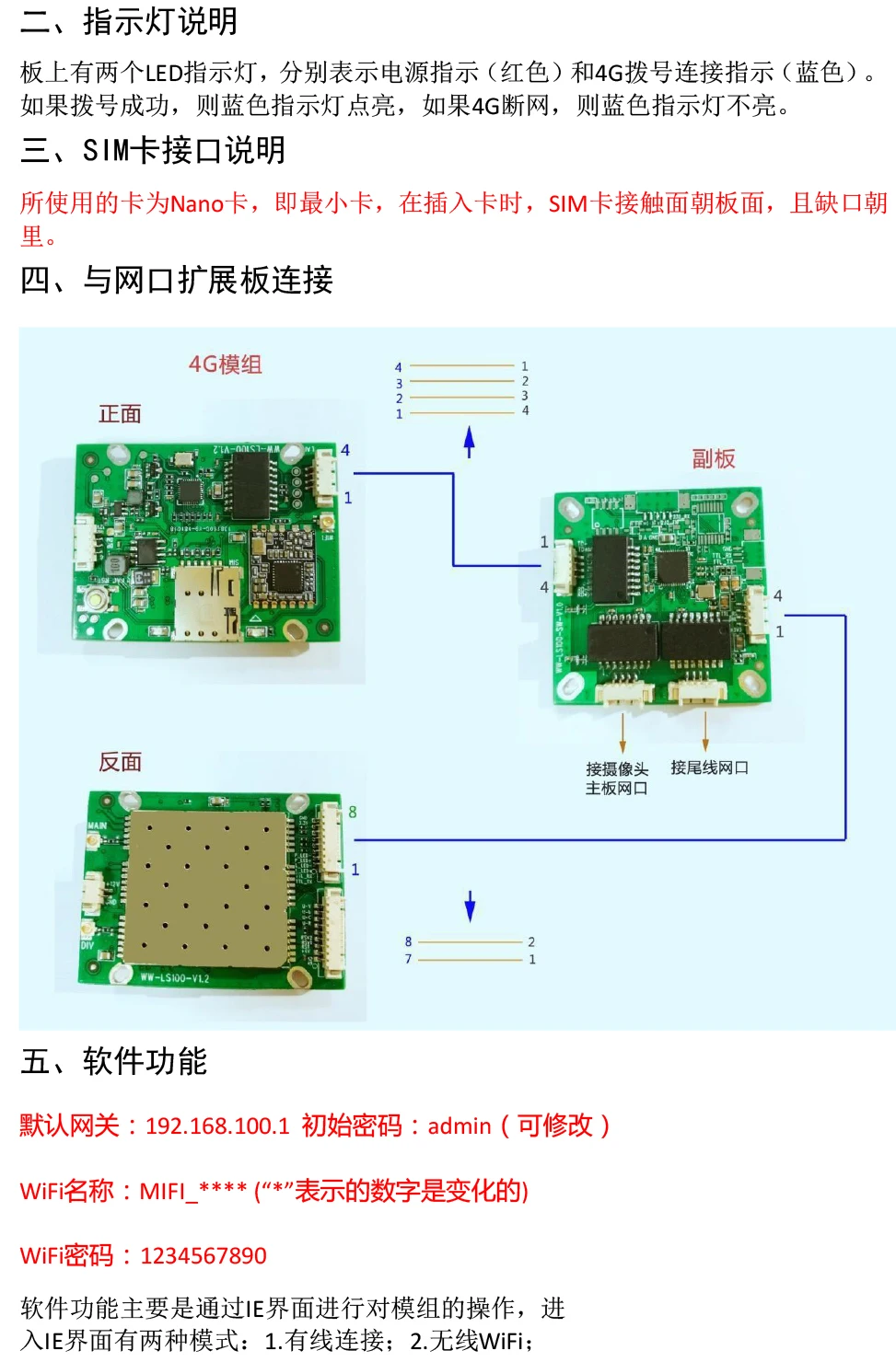 SMTSEC Wireless 4G LTE WLAN Module Modem KIT for CCTV Security