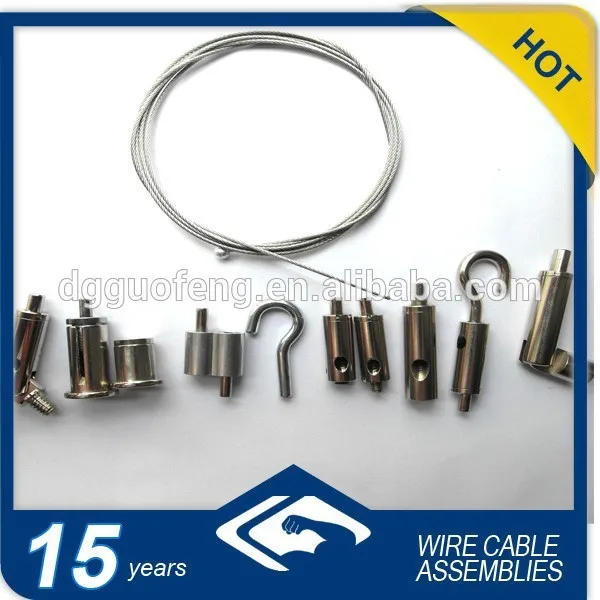 Indoor Light Accessories Aluminum Steel Cable Ceiling Wire Suspension ...