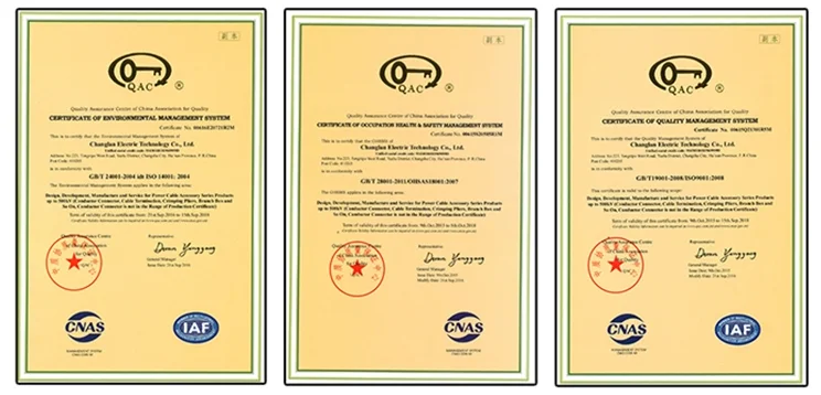 Changlan Cold Shrink Termination & Jointing Kits for XLPE Cables