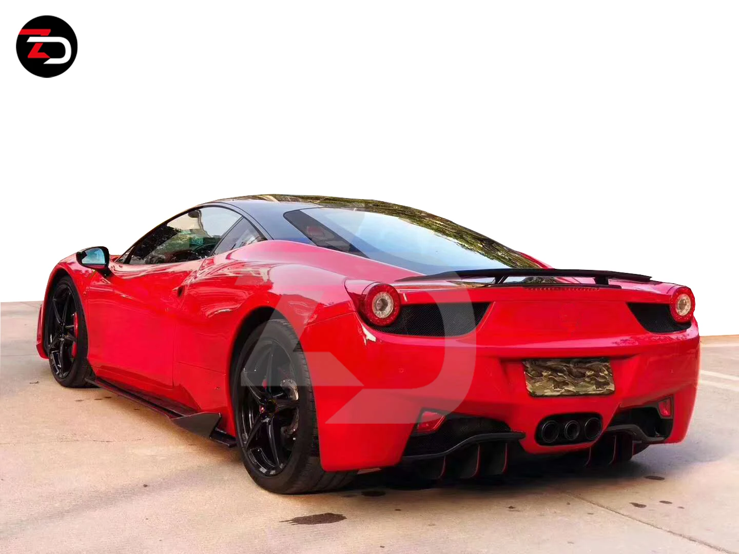 Frp+cf Front Bumper Bonnet Sp Style Body Kit For Ferrari 458 2011-2014 ...
