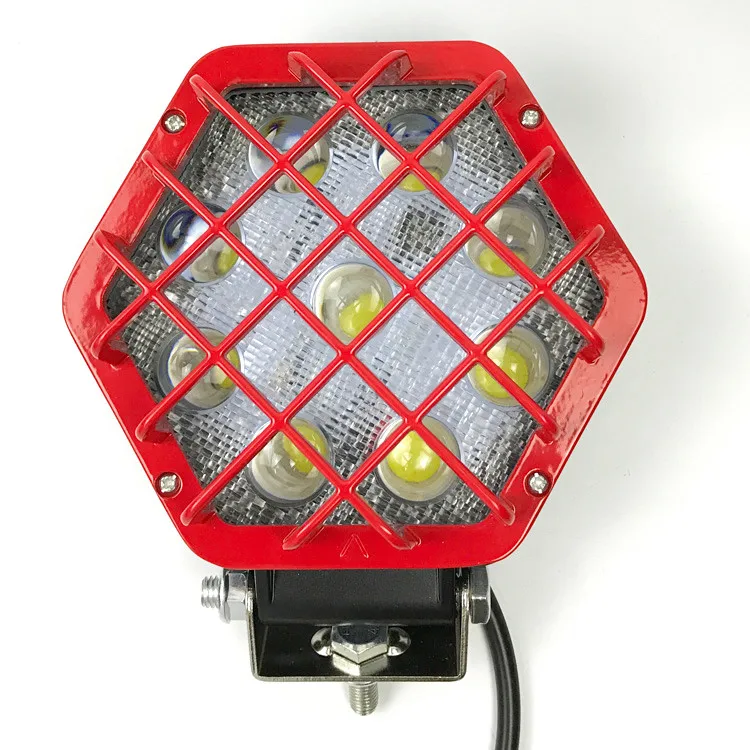 27W Red Color Auto Work Lamp with Cover 4.5 Inch Car Headlight 27W LED ...