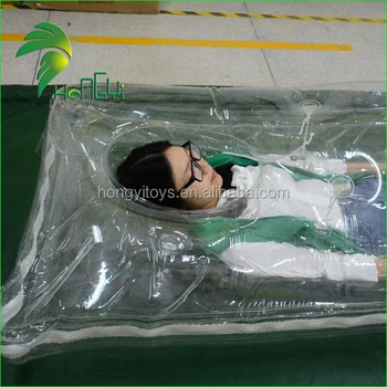 Clear Double Layer Pvc Inflatable Mattress,Walking Sleeping Bag ...