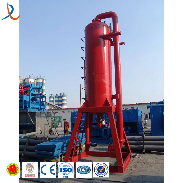 Skid Mounted Vertical Oilfield Gas Buster / Mud Separator Tank / Well ...