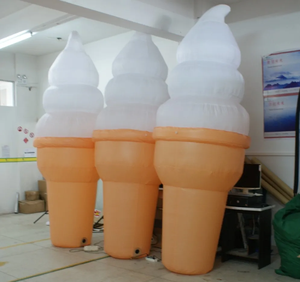 Hongyi Custom Inflatable Ice Cream Giant Inflatable Ice Cream Cone For ...