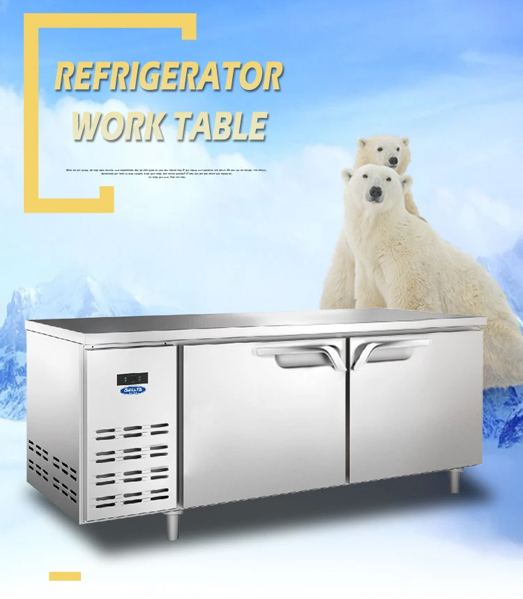Kitchen Stainless Steel Cold Table,Under Table Freezer/counter ...