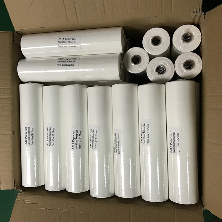 60gsm SMT Stencil Cleaning Wiper Paper Roll - 55% Cellulose 45% Polyester