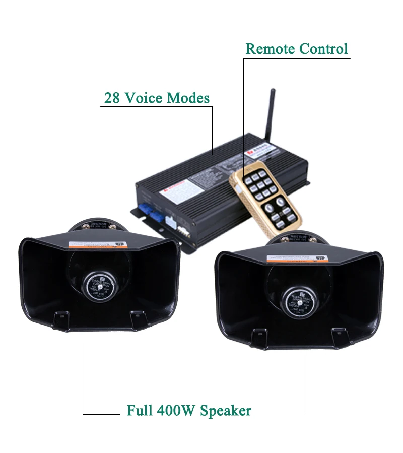 As-940(400w) Wireless Remote Control Siren - Upgrade