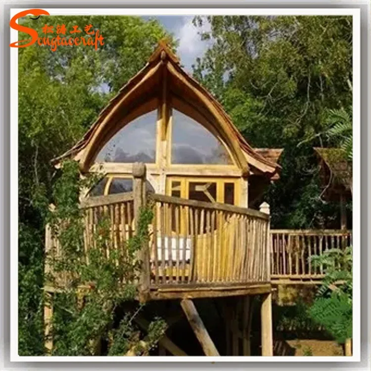 Tree House Prefab Houses Artificial Movable Houses Trees For Indoor ...