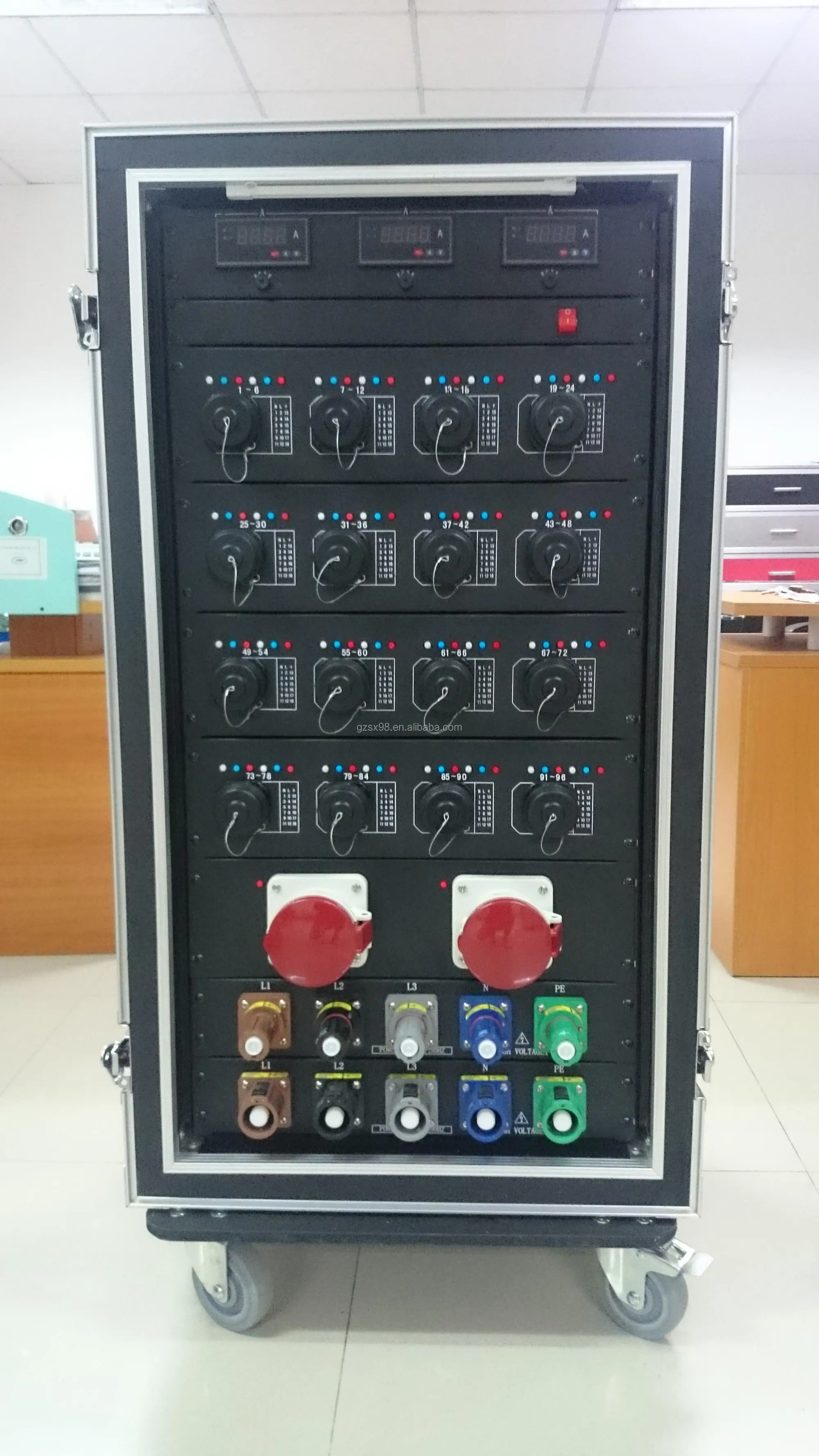 98 Channels Power Distro Box Rack For Audio Power Supply Switching ...