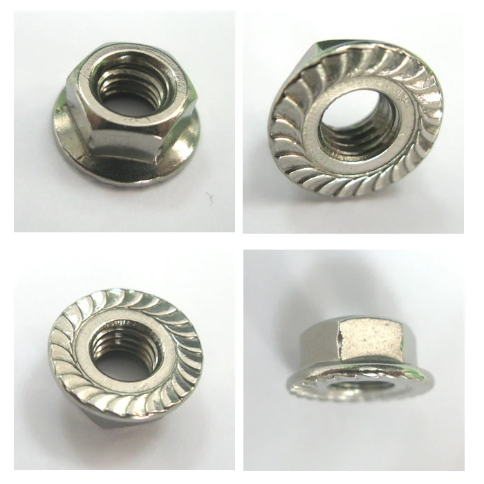 M11 Din6923 Hex Flange Nut With Factory Price - Buy Din6923 Hex Flange ...