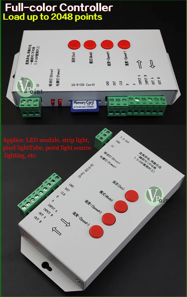 Rgb/full Color Led Controller Programable Led Matrix Controller Led Dmx ...